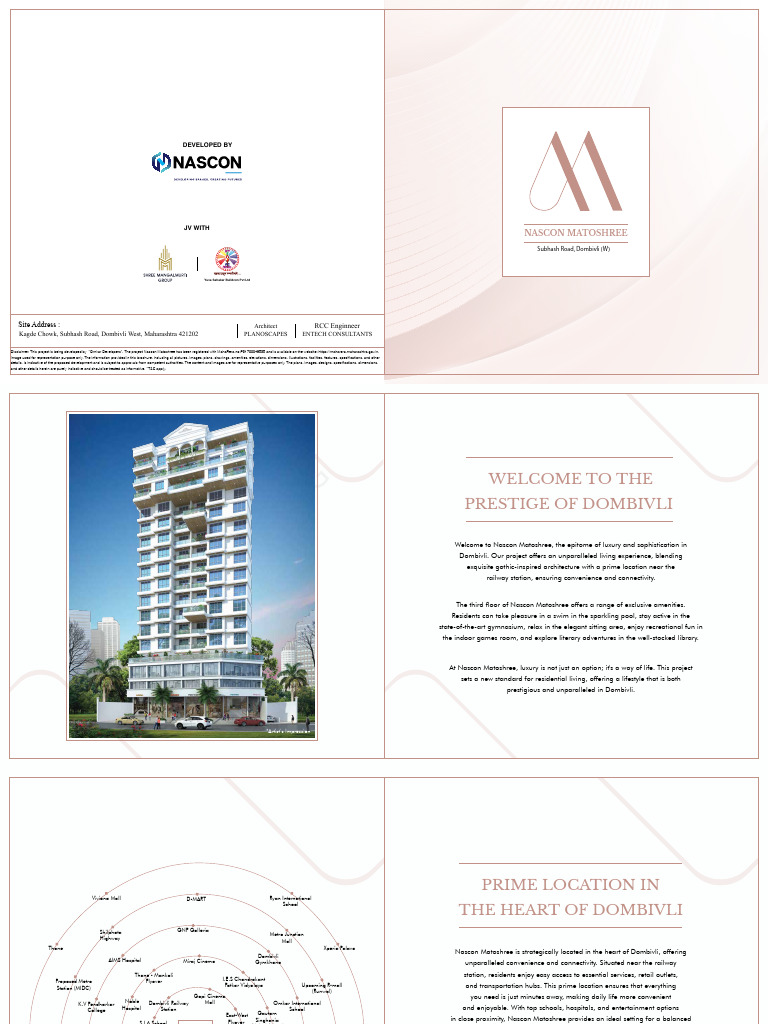 Nascon Matoshree Brochure_White & Rose Gold_New (23!11!24) | PDF