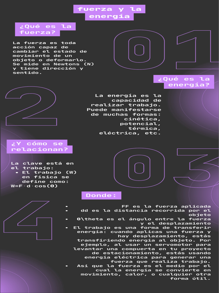 Fuerza y energía: conceptos clave en física | PDF