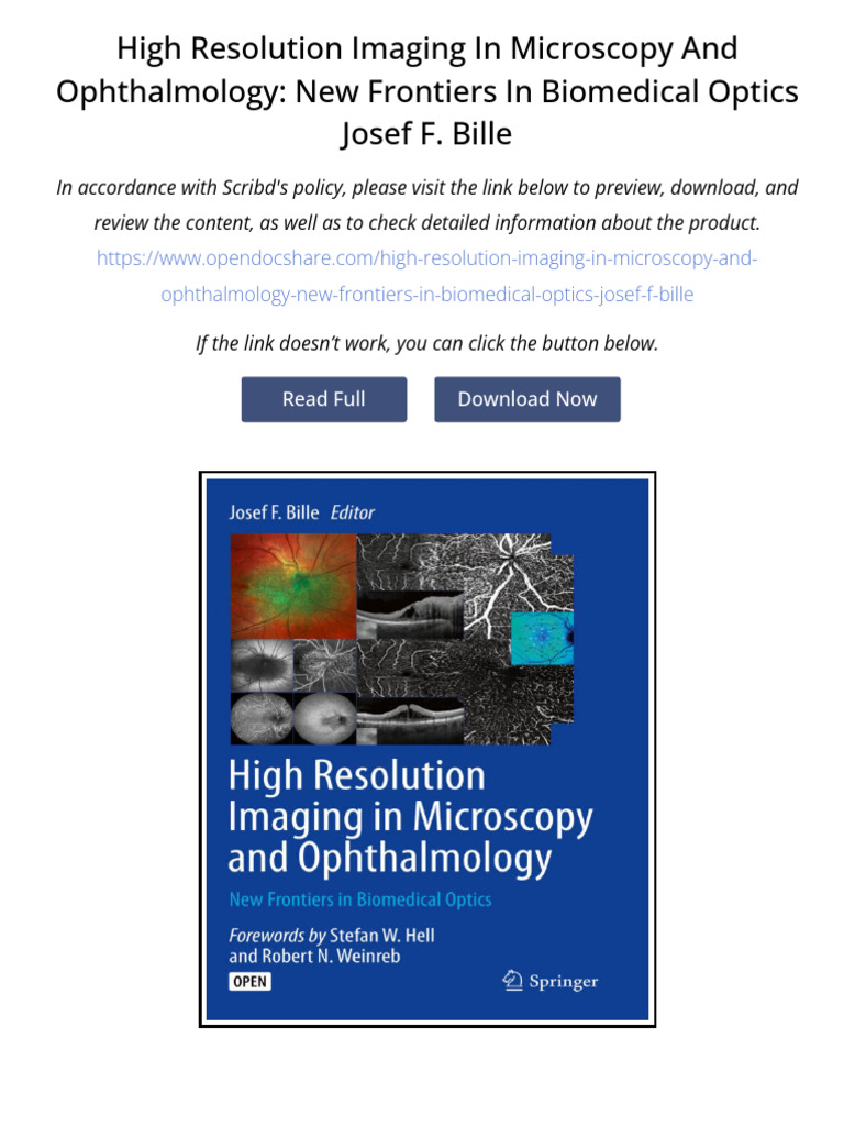 High Resolution Imaging in Microscopy and Ophthalmology: New Frontiers ...