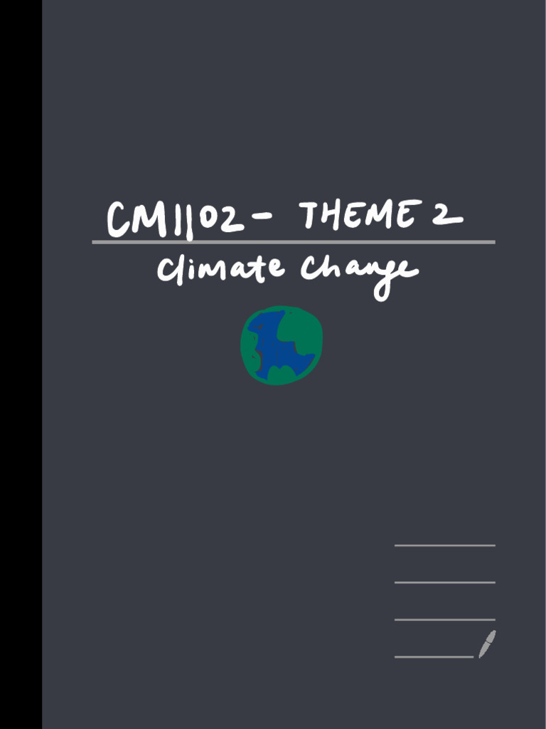 CM1102 Theme 2 - Climate Change | PDF | Greenhouse Effect | Chemistry