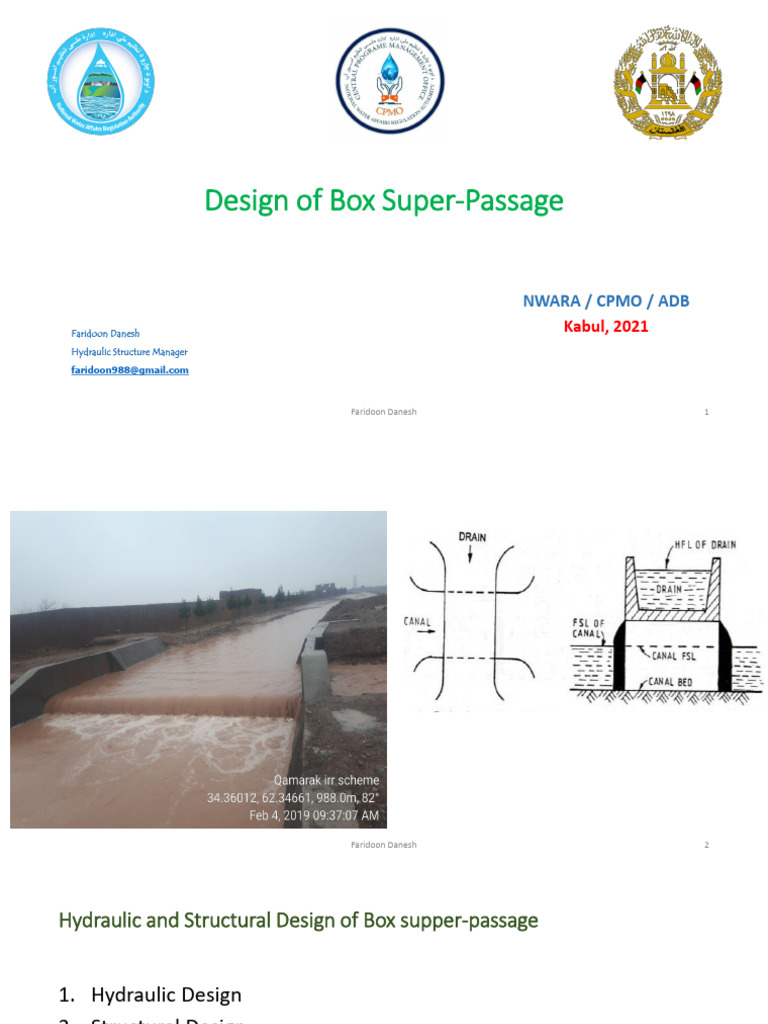 Box Super Passage Design | PDF | Drainage Basin | Mechanical Engineering