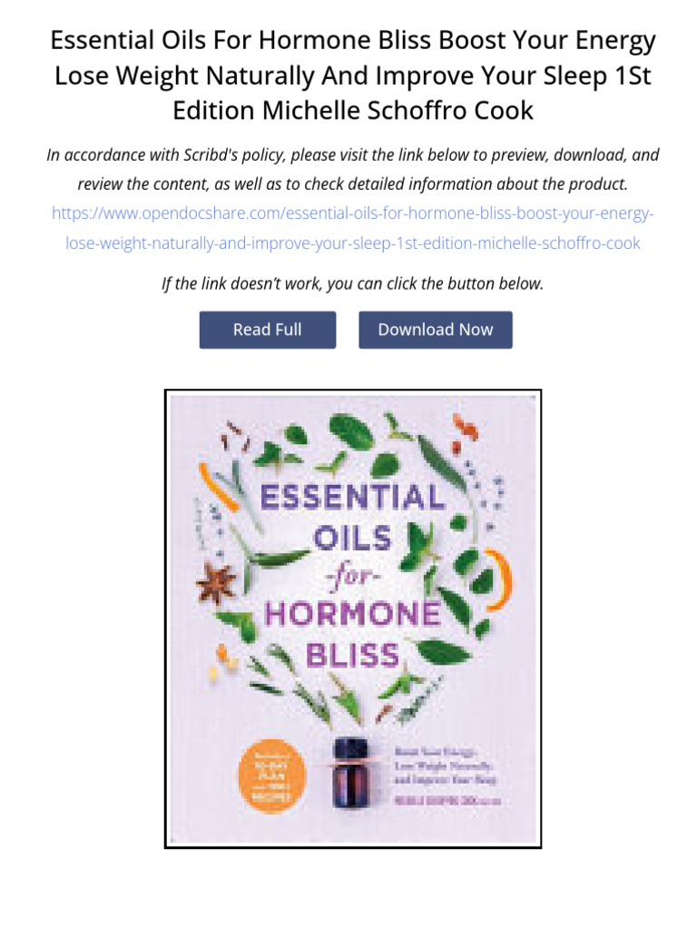 Essential Oils for Hormone Bliss Boost Your Energy Lose Weight ...