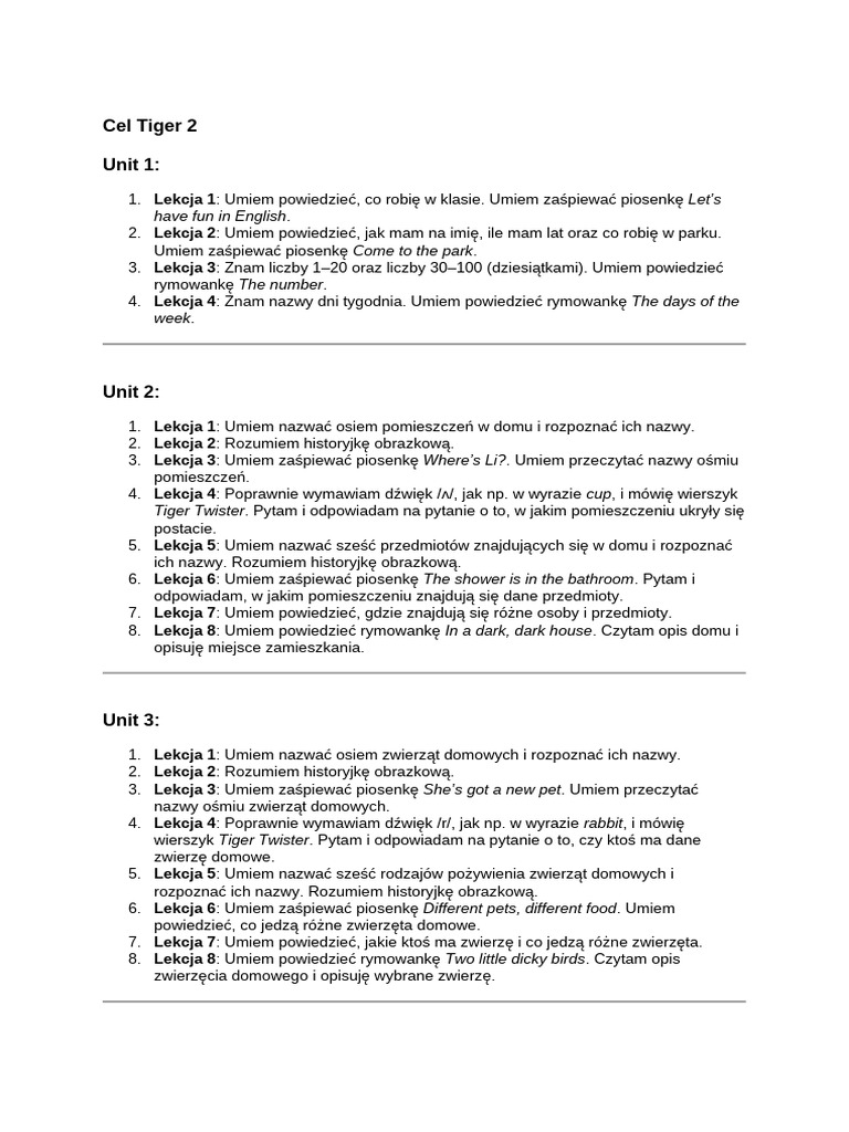 CEL Tiger 2 | PDF