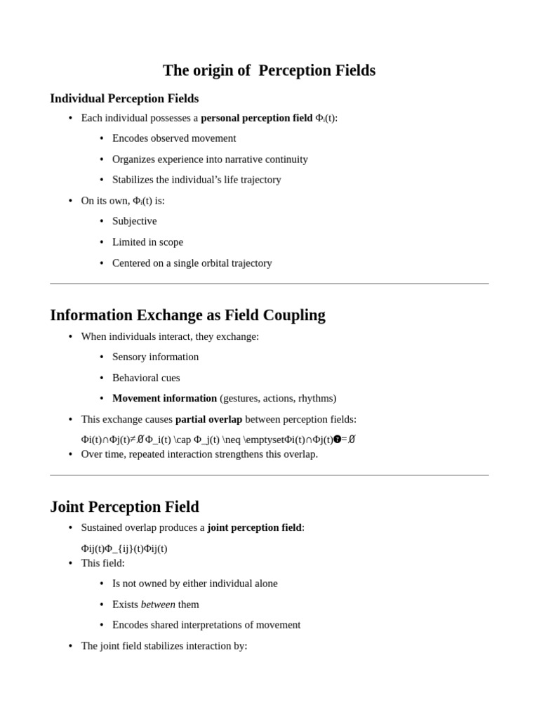 The Origin of Perception Fields | PDF | Black Hole | Gravity