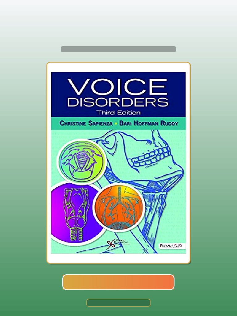 Voice Disorders Third Edition by Christine Sapienza Bari Hoffman Ruddy ...