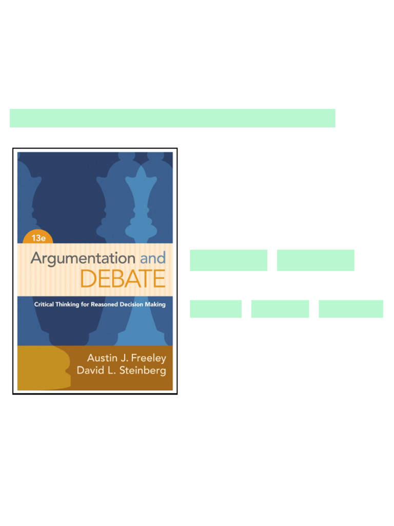 Argumentation and Debate 13th Administrator available all format | PDF