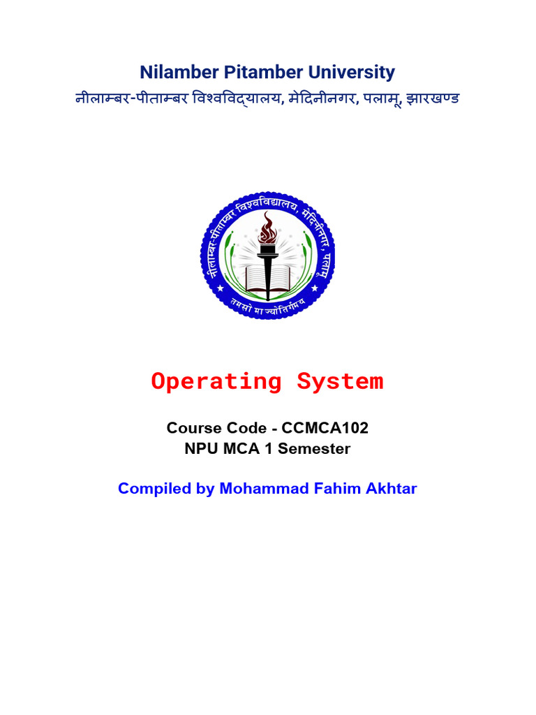 Os-Unit - 2, Processes-11 Jan 2026 | PDF | Operating System | Thread ...