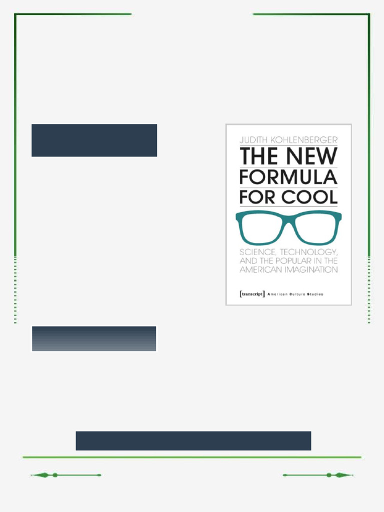 The New Formula For Cool Science Technology and the Popular in the ...