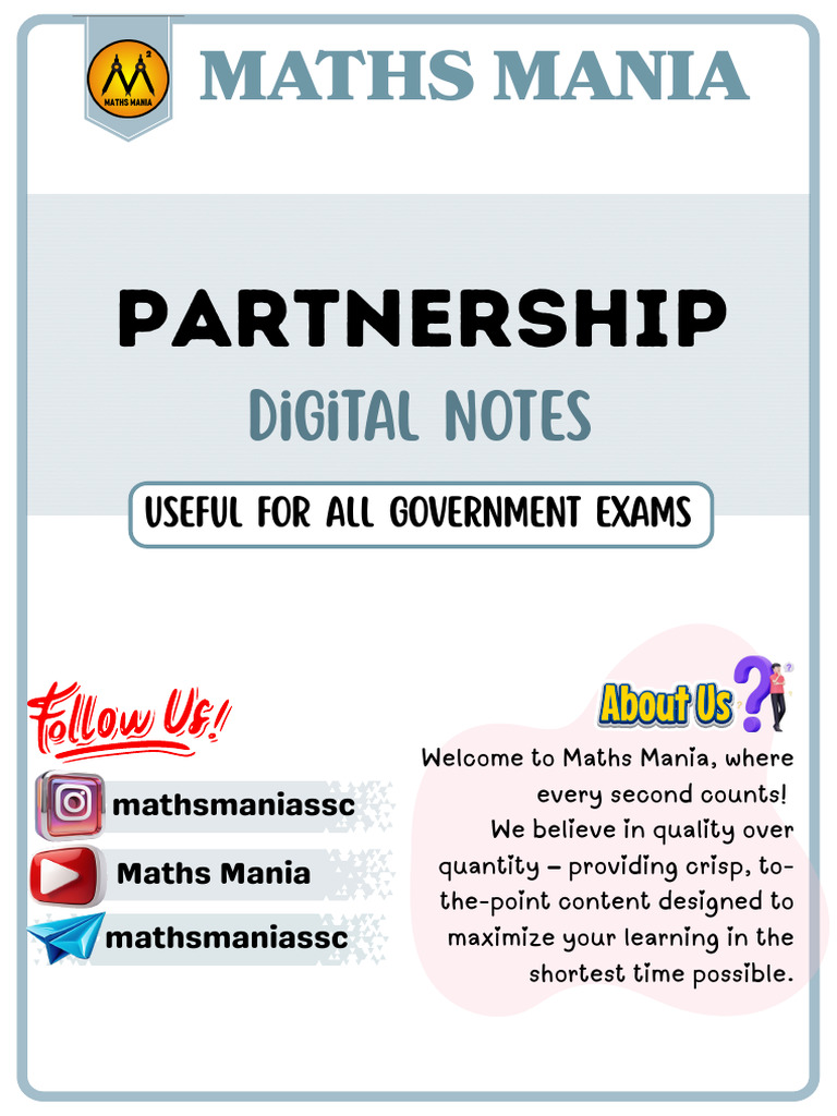 Partnership (Digital Notes) (NOTES) | PDF