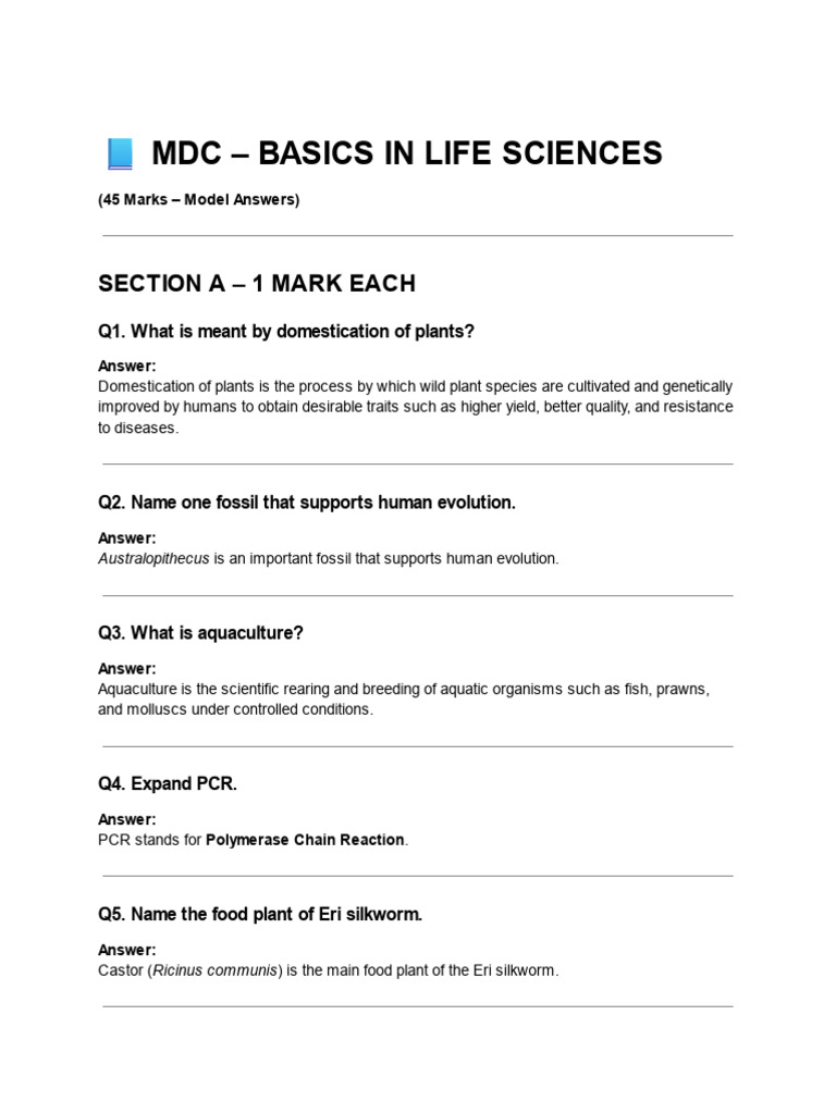 MDC - 1 | PDF | Plant Breeding | Biology