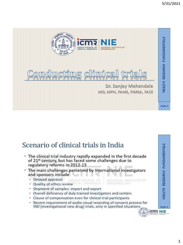 20. Conducting clinical trails | PDF | Clinical Trial | Health Care