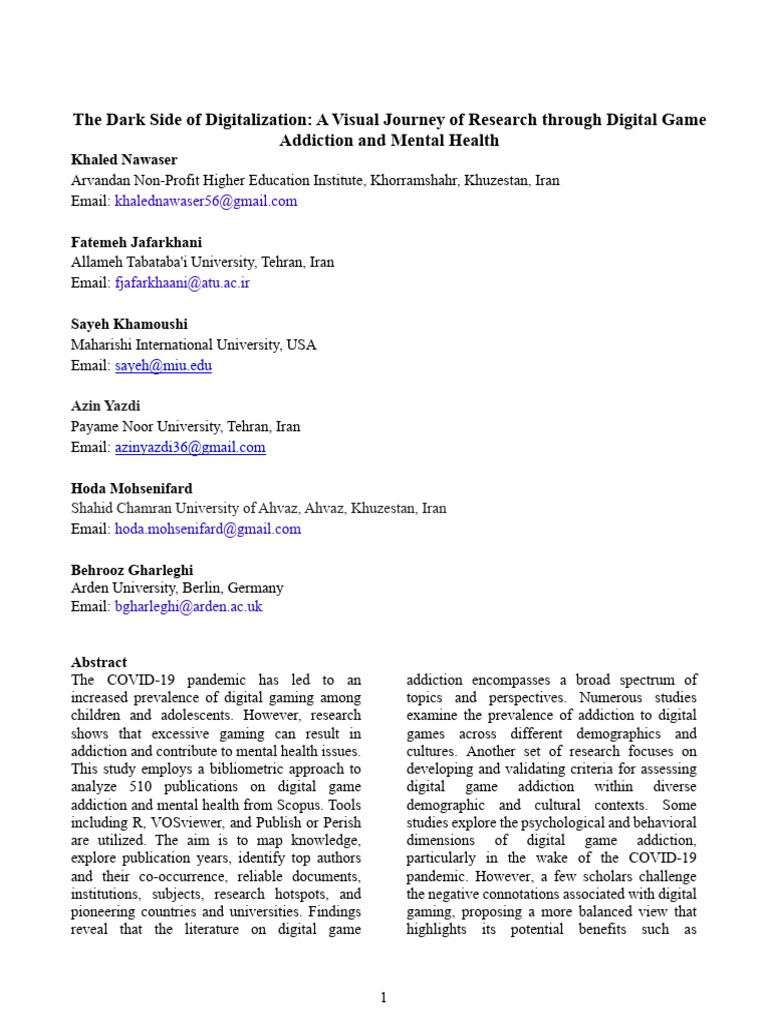 The Dark Side of Digitalization A Visual Journey of Research Through ...