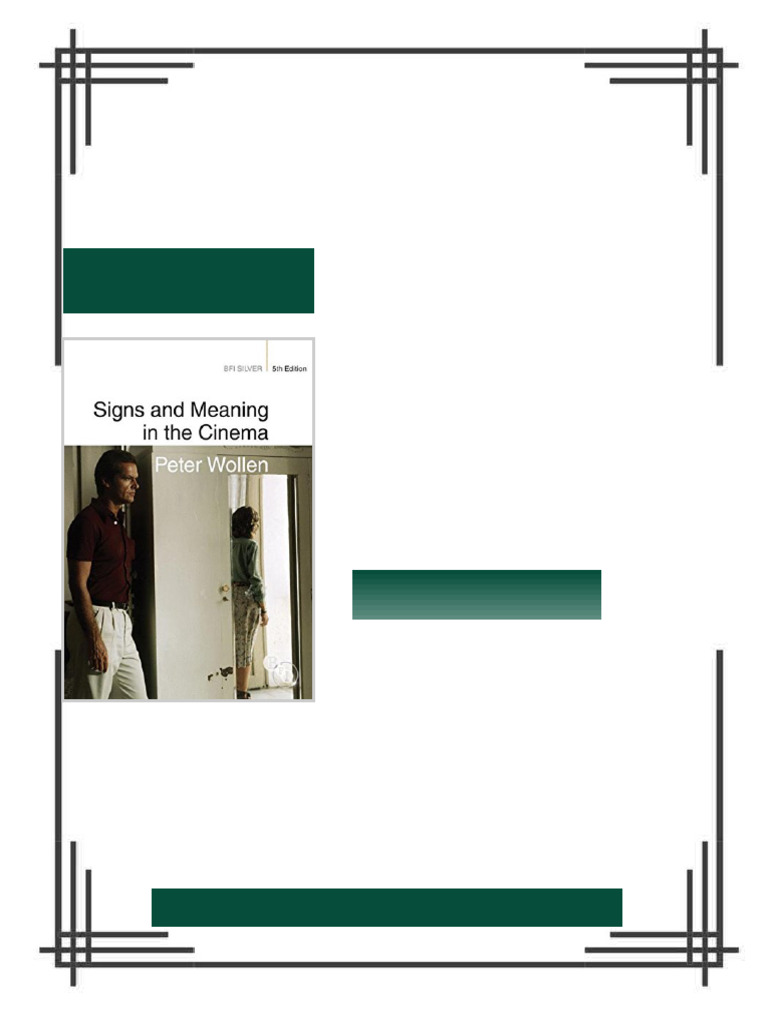 Signs and Meaning in the Cinema 5th Edition Peter Wollen ebook ready to ...
