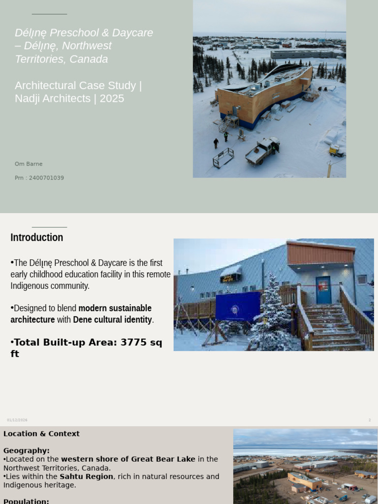 Délı̨nę Preschool & Daycare – Délı | PDF | Building Insulation | Roof