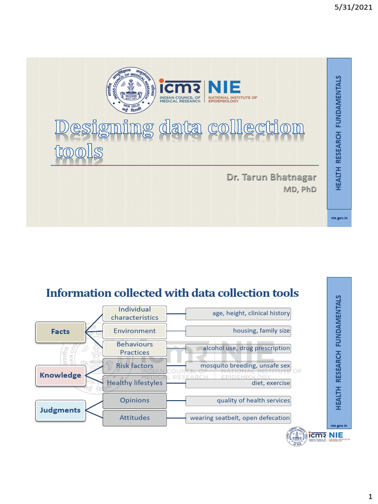 15. Designing data collection tools | PDF | Data