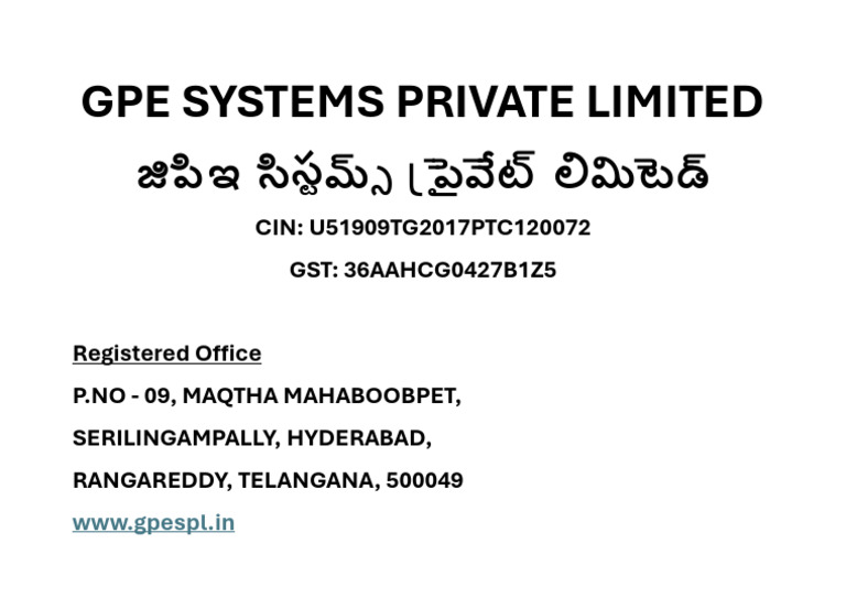 Company Board Gpe | PDF