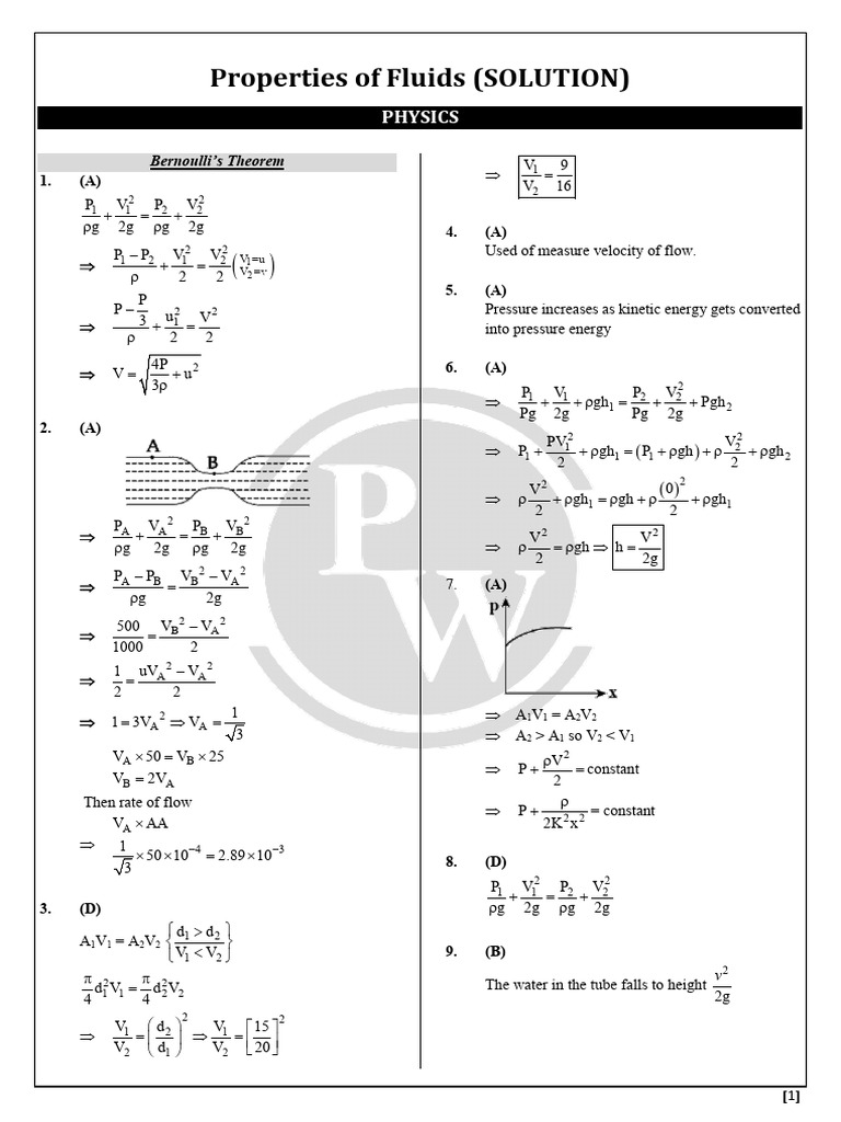 Solution Properties of Fluids Physics Shivank Sir Nazeer | PDF ...