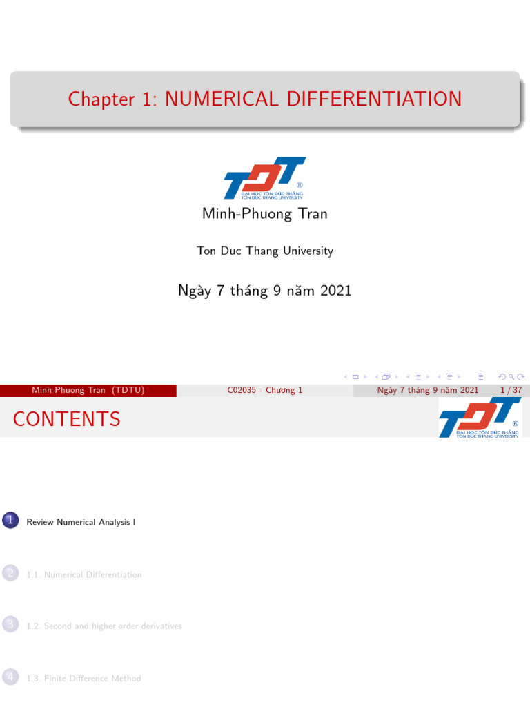 NA1_Chap1_Eng (2) | PDF | Derivative | Finite Difference