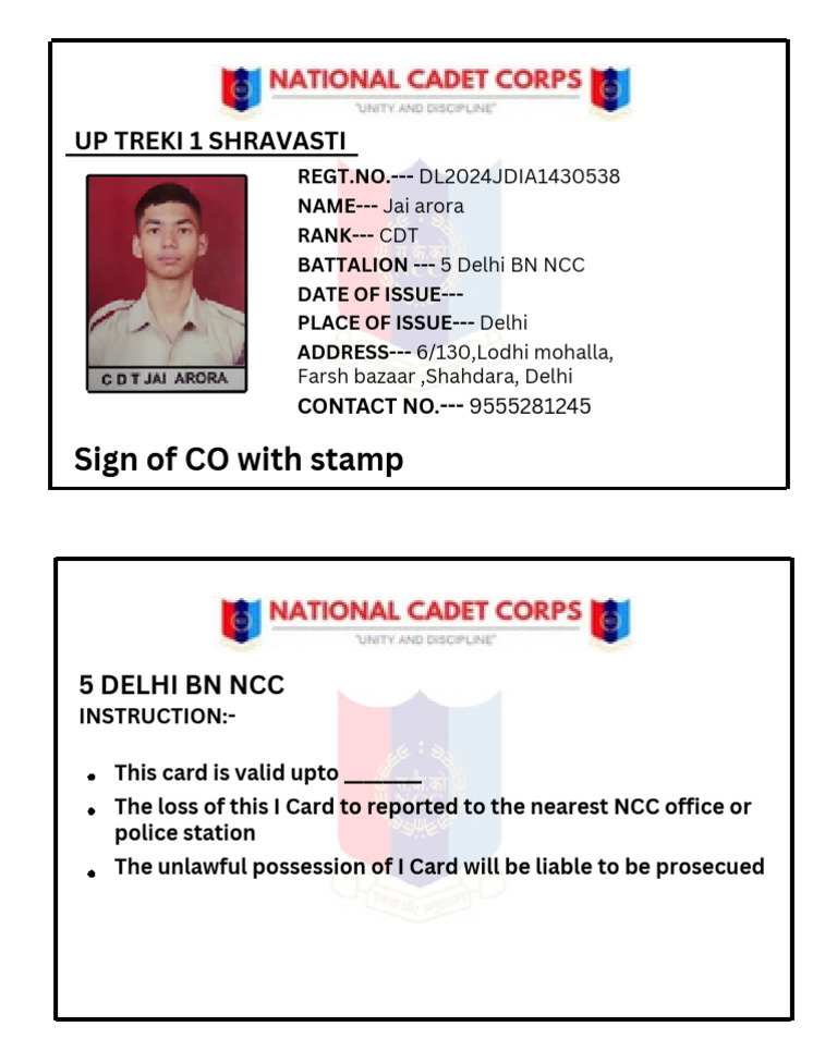 Jai Ncc Aitc Id Card.pdf | PDF
