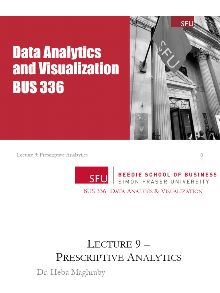 BUS336_Lec 9_HM | PDF | Analytics | Mathematical Optimization