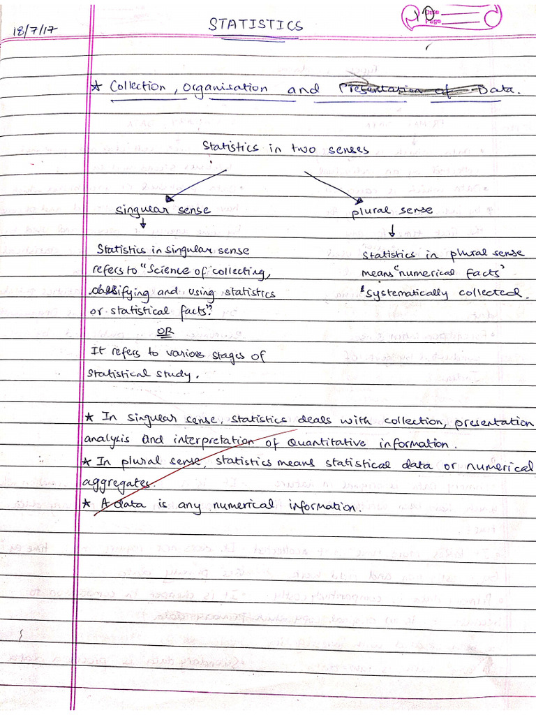 Introduction and Organisation of Data | PDF