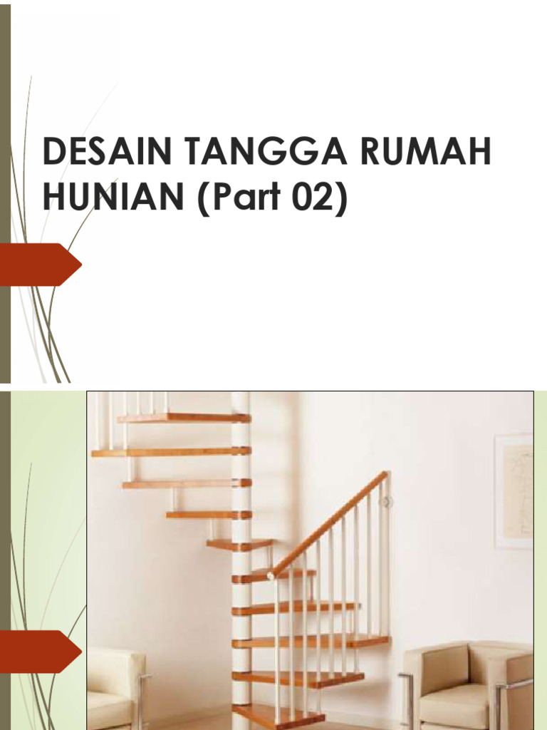 Desain Tangga Rumah Hunian (Part 02) | PDF