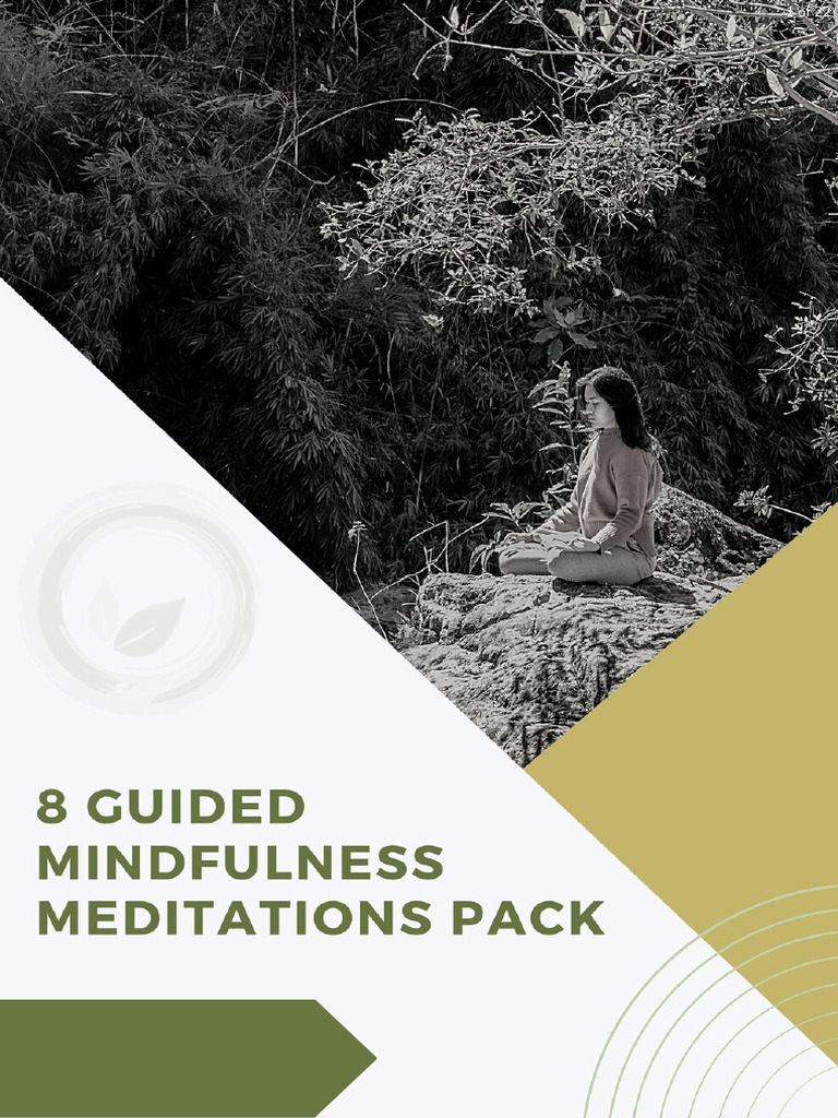 8 Guided Mindfulness Meditations Pack.pdf | PDF | Breathing | Meditation