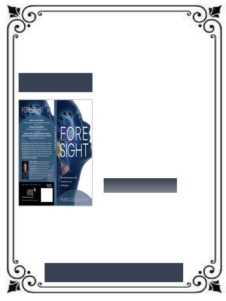 Foresight How the Chemistry of Life Reveals Planning and Purpose 1st ...