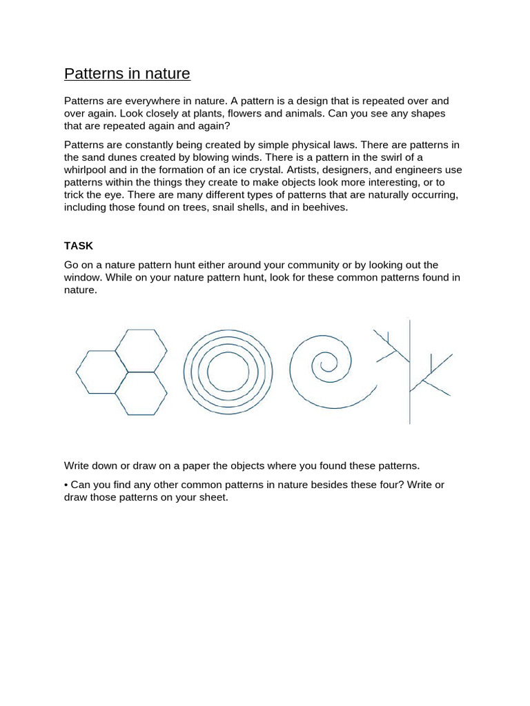 Patterns in Nature | PDF