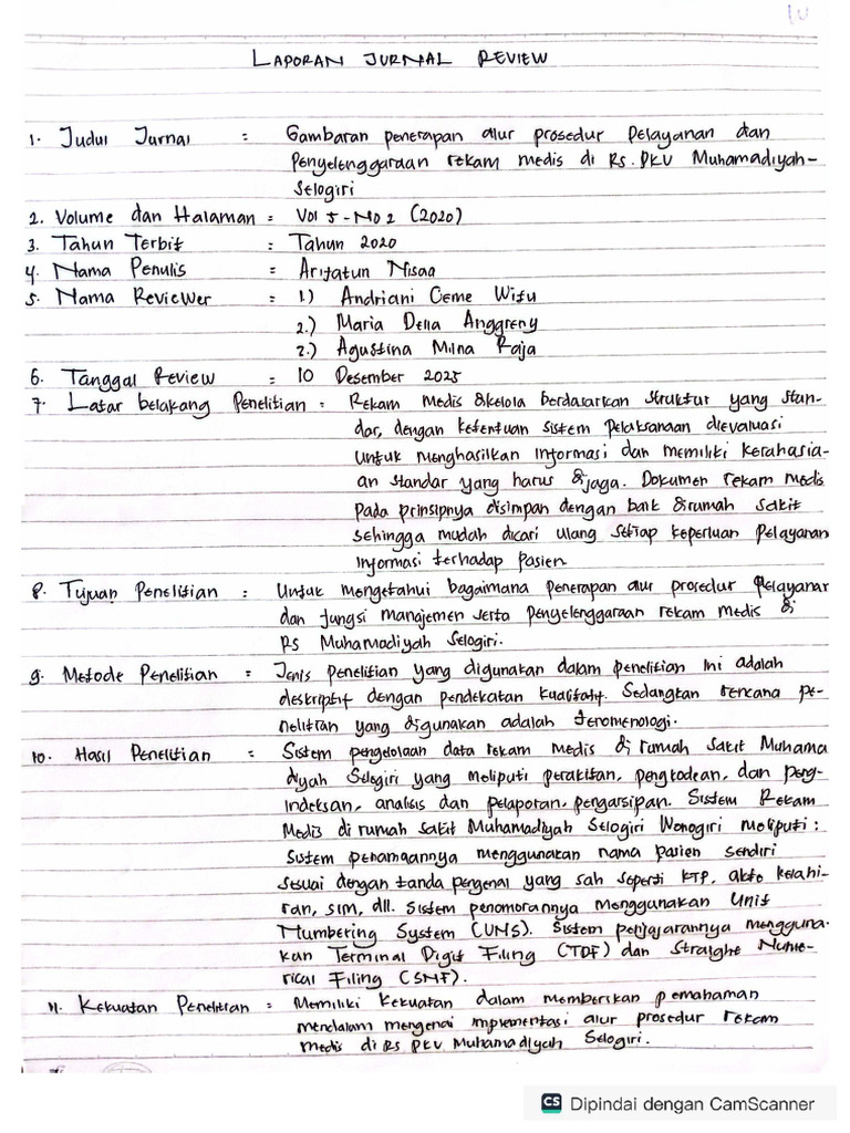 Jurnal Laporan Review | PDF