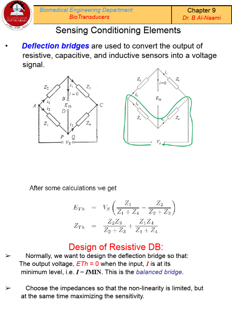 Ch 9 Sensing Conditioning Elements | PDF