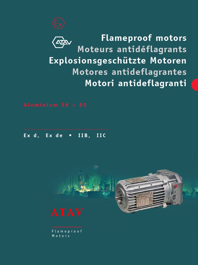 Flameproof Motors Catalogue 12 | PDF | Electric Motor