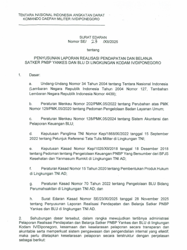 Se 23 Xii 2025 Format Penyusunan Lap Pendapatan Dan Belanja Satker PNBP ...