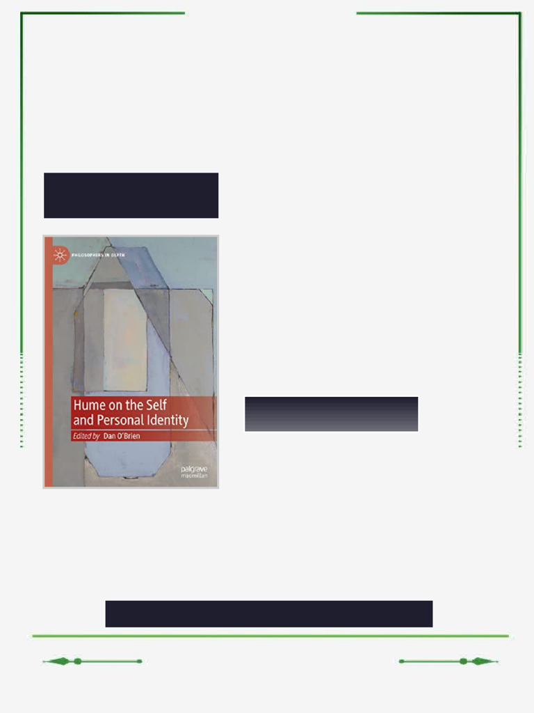 Hume on the Self and Personal Identity Dan O'Brien ebook on demand ...