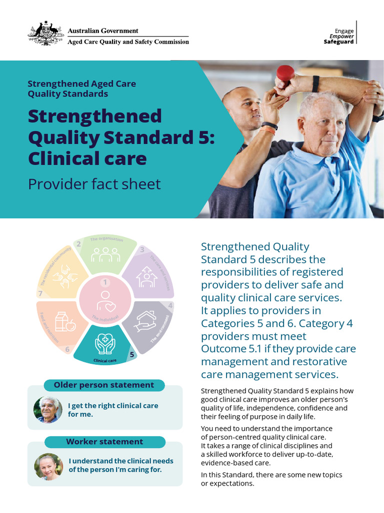 Strengthened Aged Care Clinical Standards | PDF | End Of Life Care ...
