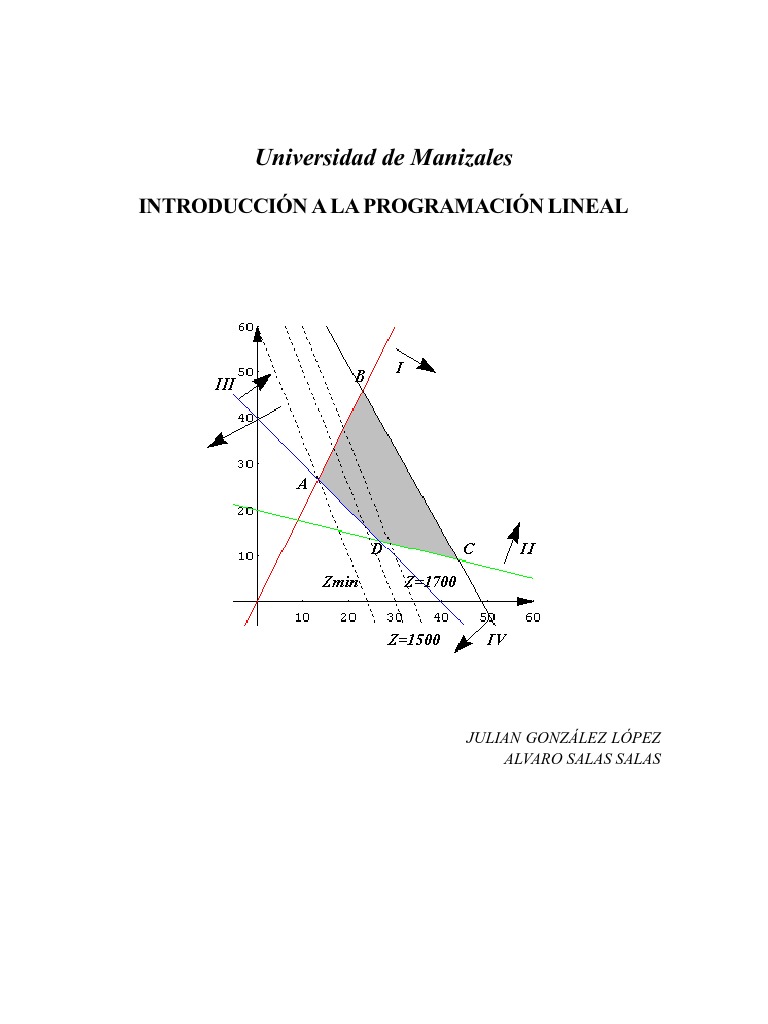 Introduccion A Programacion Lineal - U de Manizales | PDF