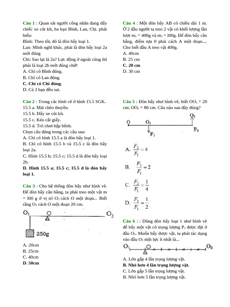 Bai Tap Don Bay | PDF