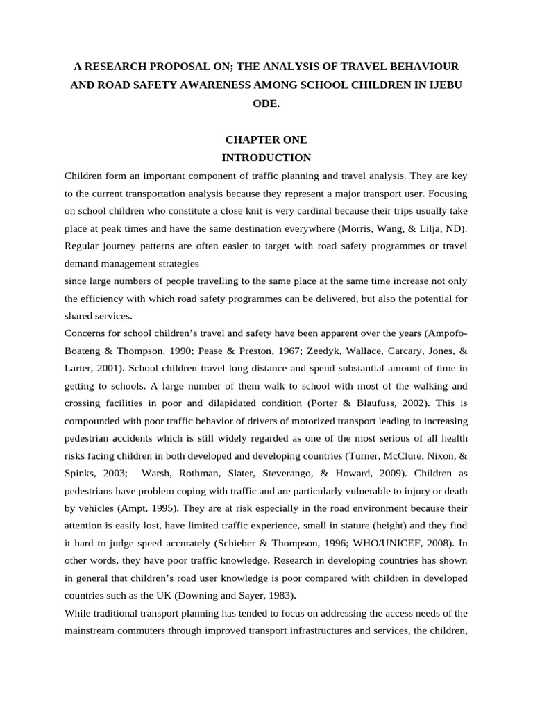 Proposal Christy | PDF | Road Traffic Safety | Traffic Collision