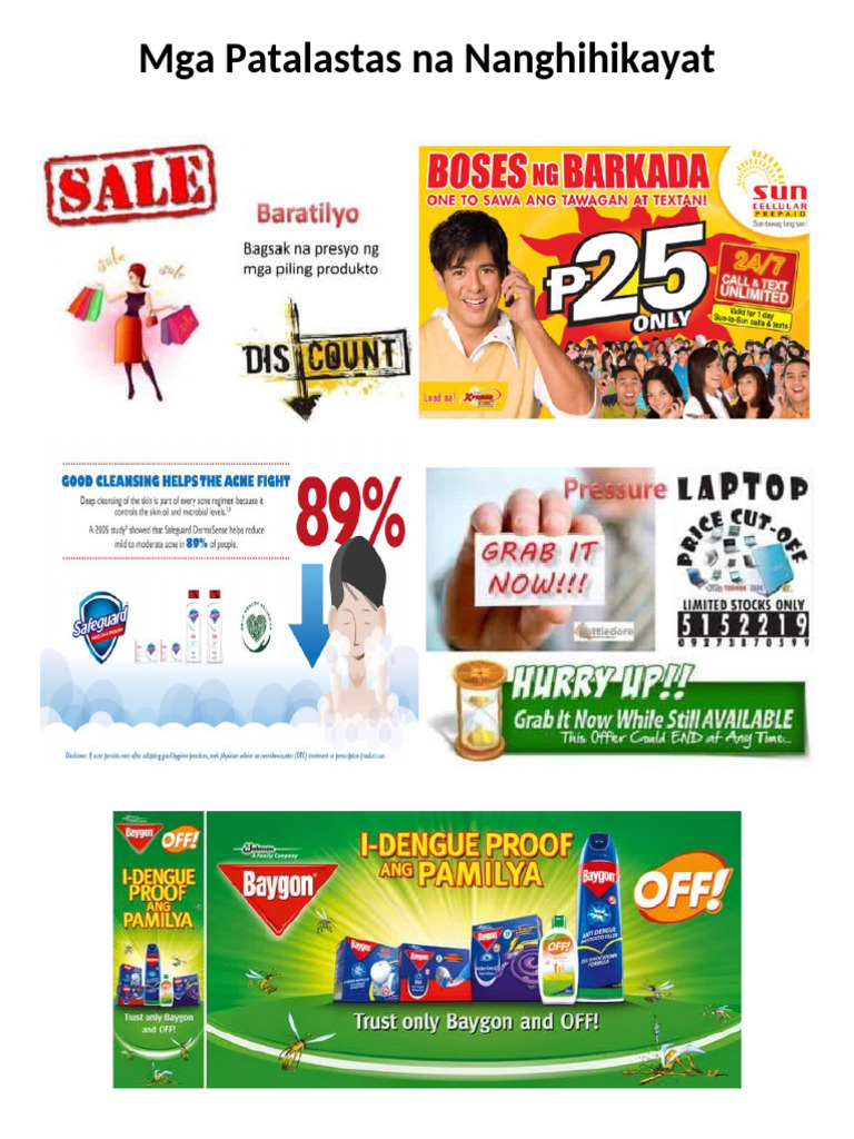 Mga Patalastas Na Nanghihikayat | PDF