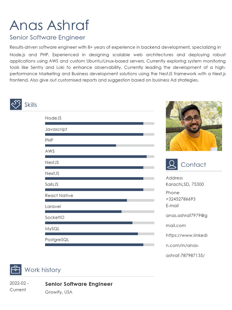 Anas Ashraf - Resume (1) | PDF | Systems Architecture | Computer Science