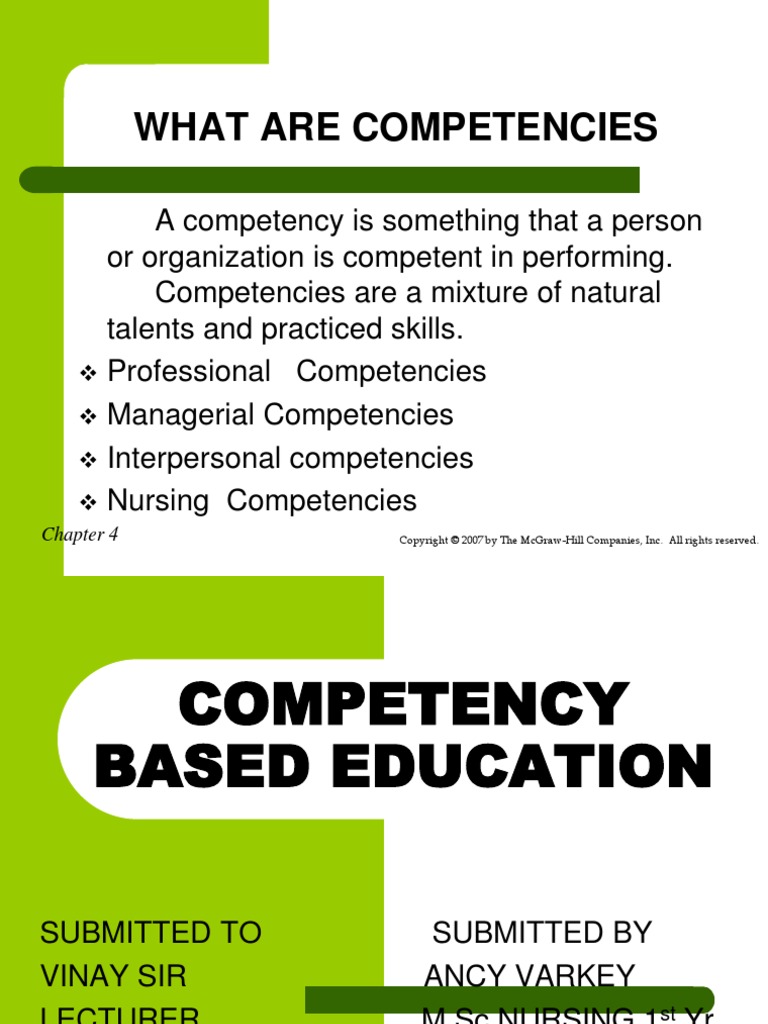 Competency Based Education | PDF | Competence (Human Resources) | Nursing
