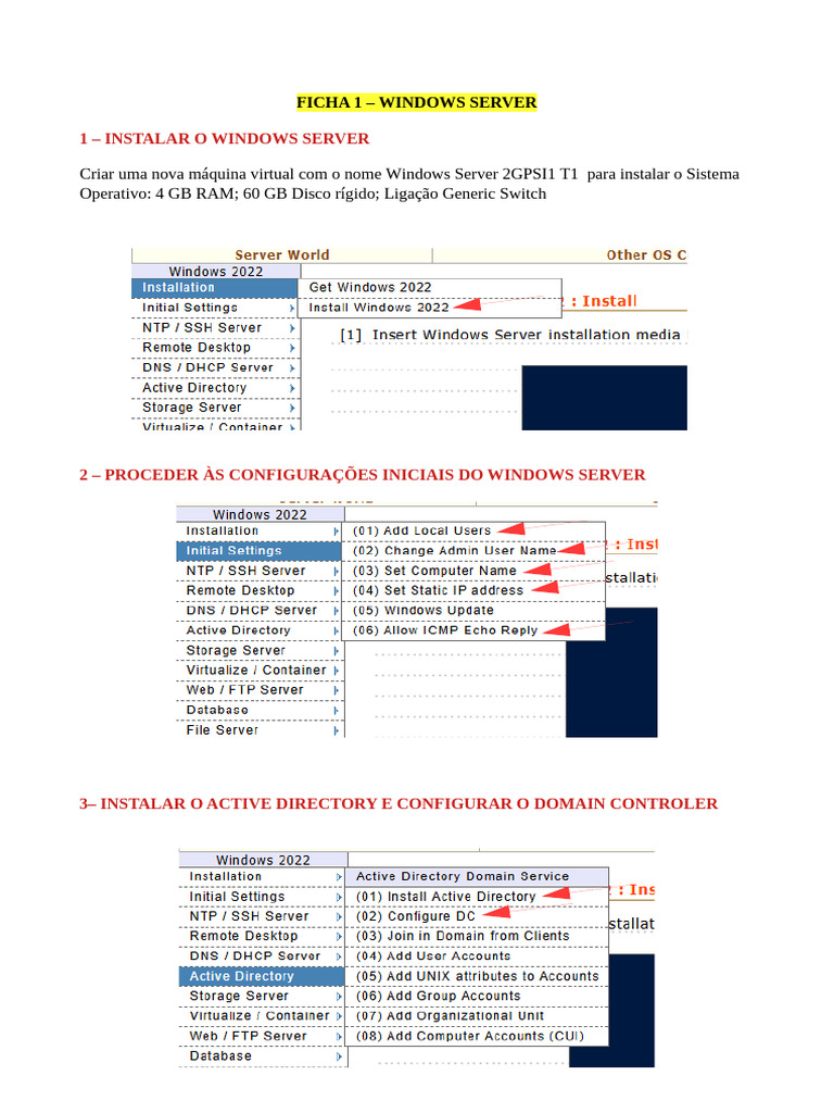 Ficha1 Ws2022 2gpsi1 t1 | PDF