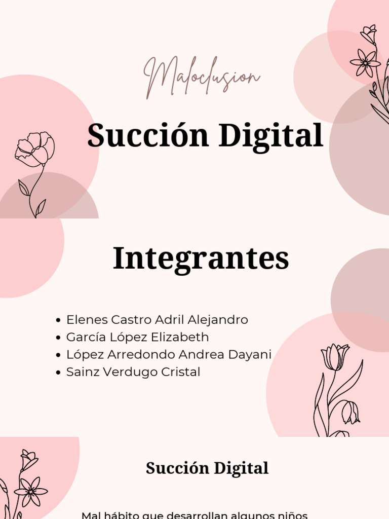 Succión digital;3-6 | PDF