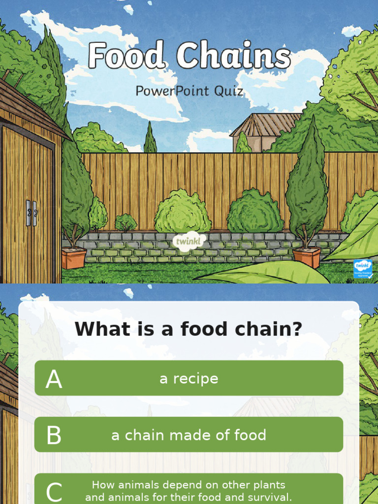t2 s 319 Science Food Chains Powerpoint Quiz Ver 2 | PDF