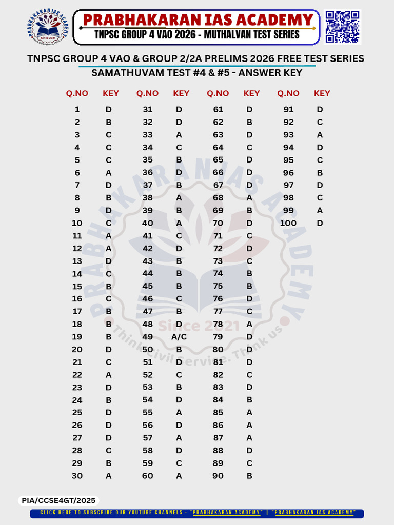 TEST #4&5 ANSWER KEY | PDF