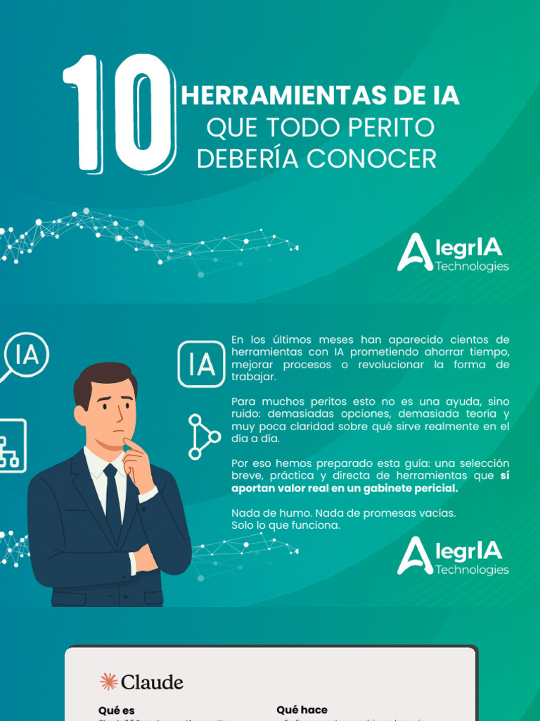 10 herramientas de IA que todo perito debería conocer | PDF ...