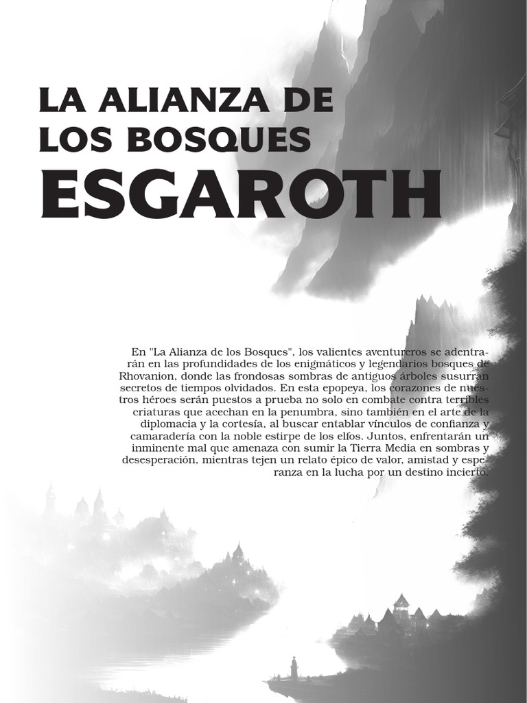 La Alianza de Los Bosques - Esgaroth | PDF | Duendes | Tierra Media
