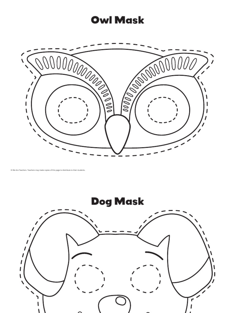 Printable Mask Templates | PDF