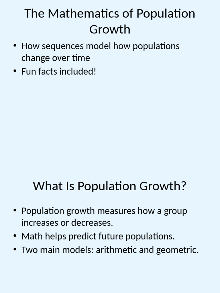 Understanding Population Growth Models | PDF