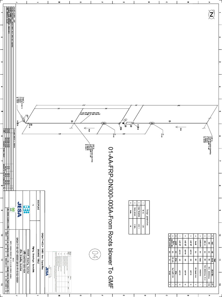 01 AA FRP DN300 005A From Roots Blower to GMF (1) | PDF